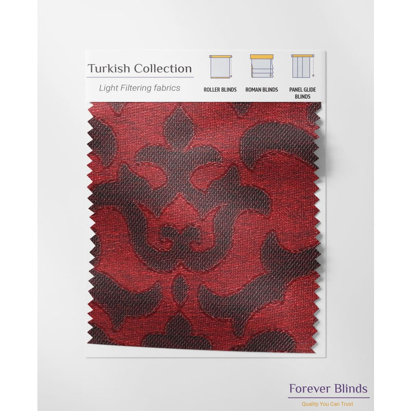 Textured Maroon - Panel Blinds - Forever Blinds